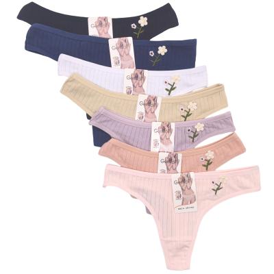 China Girls Thongs Cotton Ready to Ship Women Thongs Mixed Sizes Small Size Wholesale for Girl's Thongs for sale