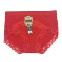 China Women's Lace Underwear Briefs Low-Rise Solid Color Lace Decorated Women Underwear for sale