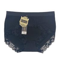 China Women's Lace Underwear Briefs Low-Rise Solid Color Lace Decorated Women Underwear for sale