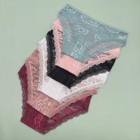 China Best Selling Women Lace Panties 12PCS/Dozen Mix All 6 Colors in One Dozen Wholesale Good Quality Underwear Panties for sale