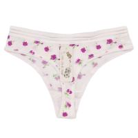 China New Arrival Panties Thongs Cotton Kailaisiniao New Printed Flowers 12pcs/dozen Mix Colors Printed Thongs for Women for sale