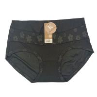 China New Design Women's Underwear Breathable Brief Panties with Flower Lady Panties for sale