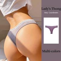 China Factory Direct Sell Thongs for Lady Fashionable Multi-Colors New Design High Quality Panty Thongs Wholesale for Girls for sale