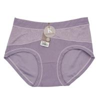 China High Quality Women's Panties Breathable Cotton Underwear Sexy Adults Plus Size Knitted Jacquard Panty for sale