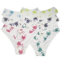 China Women's Printed Flowers Cotton Underwear High Quality Spandex Lingerie Hipster Briefs  Low-Rise Women Panties Underwear for sale