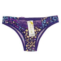China High Quality Ladies Undergarments Underwear Printing Flower Lace Cotton Women's Panties Wholesale Custom OEM ODM Hipster Briefs for sale