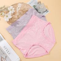 China Direct Sale Soft Breathable Panties Everyday Wear Stretchy Elastic Underwear Jacquard Design Women Girls Comfortable for sale