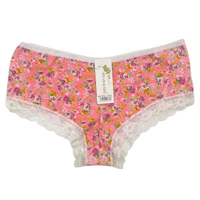 China 2024 New Style Women's Low Rise Lace Printing Floral Panties High Quality Ladies Brief Underwear Adult Wholesale Price for sale