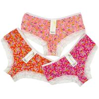 China 2024 New Style Women's Low Rise Lace Printing Floral Panties High Quality Ladies Brief Underwear Adult Wholesale Price for sale
