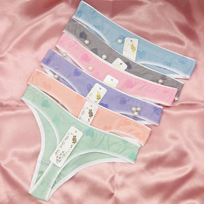 China Fitness Thongs Women T-back Underwear Panties Thong Ready to Ship Thongs Panties for Women for sale