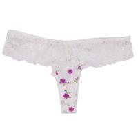 China New Arrival Women Thongs G-String Printing Flowers Thong Panties Women Wholesale Underwear Ladies for sale