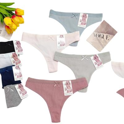 China Women Thong Panties Factory Direct Sell Cheap Price Cotton Thong Panties for Women's for sale