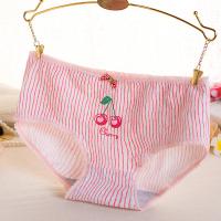 China Teenager Girls Printing Panties With Bows Chinese Sizes M-XL Cotton Wholesale Flower Printing Underpants for Teenagers for sale