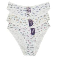 China Women's Low-rise Panties Everyday Lingerie Flower Printing Breathable and High Comfort Plus Size for Women Adults Knitted for sale