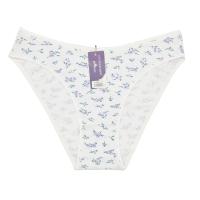 China Women's Low-rise Panties Everyday Lingerie Flower Printing Breathable and High Comfort Plus Size for Women Adults Knitted for sale
