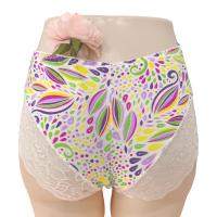 China Women New Arrival Printing Flowers Lace Lingerie Underpants Briefs Good Material 12PCS/Pack Contact Us to Custom Your Brand for sale