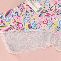 China Women New Arrival Printing Flowers Lace Lingerie Underpants Briefs Good Material 12PCS/Pack Contact Us to Custom Your Brand for sale