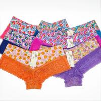 China Best Selling Wholesale Women's Sexy Lace Cotton/Polyester Printing Panties High Quality Fashionable Plus Women Underwear Panties for sale