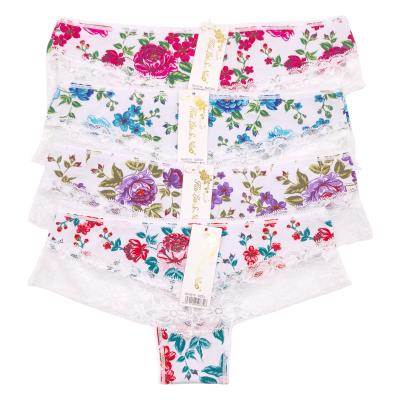 China Wholesale T-Shape Underwear for Ladies Printing Lingerie Women New Underpants Nickers for Women for sale