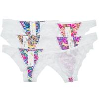 China Lingerie Women Panties Printing Breathable Lace Panties  Everyday Multi-color for Women for sale