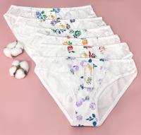 China 2025 Spring Design High Quality Good Material 12pcs/Pack Flowers Printing Lace Underpants for Women for sale