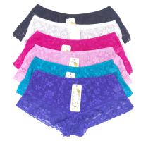 China Women Briefs Hipster Colorful Lace Panties 12pcs/dozen Pack New Design Women Hipster Briefs Female Lace Panty for sale