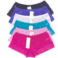China Women Briefs Hipster Colorful Lace Panties 12pcs/dozen Pack New Design Women Hipster Briefs Female Lace Panty for sale