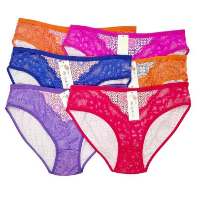 China Best Selling Black Woman Wearing Sexy Cotton Panties Transparent Lace G-string Sexy Thong Low-rise Set Pieces for Women for sale