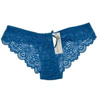 China Hot Sale 100% Lace Women's Sexy Low-Rise Panties Bow Decorated Translucent Underwear Wholesale Price Adults for sale