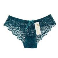 China Hot Sale 100% Lace Women's Sexy Low-Rise Panties Bow Decorated Translucent Underwear Wholesale Price Adults for sale