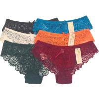 China Hot Sale 100% Lace Women's Sexy Low-Rise Panties Bow Decorated Translucent Underwear Wholesale Price Adults for sale