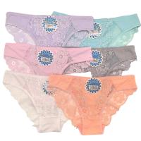 China New Arrival Lace Panties Women 35% Cotton Briefs Underwear Women Multi-Colors High Quality Wholesale Lingerie for Women for sale