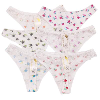 China Wholesale Cotton Thong Panties Women OEM ODM High Quality Thongs for Ladies and Girls for sale
