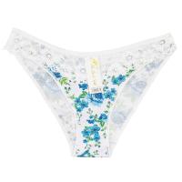 China Popular Design Women's Underwear Lace Briefs Flower Printing Wholesale Panty New Pant for Woman for sale