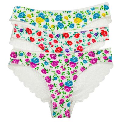 China Lace Flower Panties Low-rise Hipster Underwear 2024 Women High Quality Sexy for Women Adults Underwear Lace Panties for sale