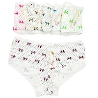 China Wholesale Lace Women Panty 35% Cotton Printing Bows Underwear Women for sale