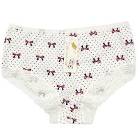 China Wholesale Lace Women Panty 35% Cotton Printing Bows Underwear Women for sale