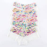 China Best Selling Ladies Women's Lace Cotton Boyshort Briefs Panties Lace Sexy Floral Transparent Panties for sale