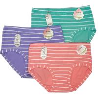 China Plus Size Cotton Women Stripe Pattern Women Panties Underwear Wholesale Direct Support Oem Odm Custom for sale