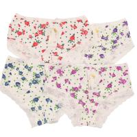 China New Design Lace Women Panties Wholesale Cheap Price Brief 35% Cotton Ladies Underwear for sale