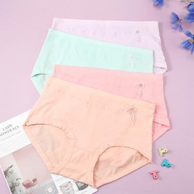 China In Stock Ready to Ship Pure 100% Cotton Women's Female Underwear Panties 2024 New Trend Popular Wholesale Female Underpants for sale