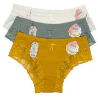 China High Quality 95% Cotton Women's Hipster Daily Lingerie New Trend Lace Underwear-Multi-Color Wholesale for Adults for sale