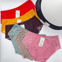 China Fashion Soft Cotton Panty Comfort Underpants Lace Briefs Low-rise Panty Intimates for Women Solid for Ventilation Sexy Panties for sale
