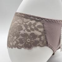 China Fashion Soft Cotton Panty Comfort Underpants Lace Briefs Low-rise Panty Intimates for Women Solid for Ventilation Sexy Panties for sale
