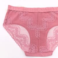 China New Arrival Lace Women Underpants 100% Modal Cotton Women Lingerie Breathable Lace Briefs Colorful Panties for Women for sale