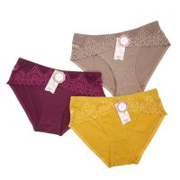 China 2024 Hot Selling Female Girl Women's Lace Panties 95% Combed Cotton New Trends Wholesale Underwear for Women for sale