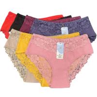 China High Quality Breathable Women's Panties Lace Cotton Wholesale Panties for Women for sale