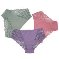 China High Quality Women's Cotton Lace Panties Breathable 95% Cotton Wholesale Multi-Colors for Ladies Women UnderwearAdults for sale