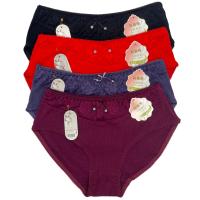 China Fashion Combed Cotton Women Panties With Bow Brief Hipster Latest Style for Women Underwear Panties Wholesale for sale