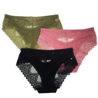 China Manufacturer Direct Wholesale New Style Women Panties Lace Underwear 95% Cotton Panties with Beautiful Lace for Women for sale